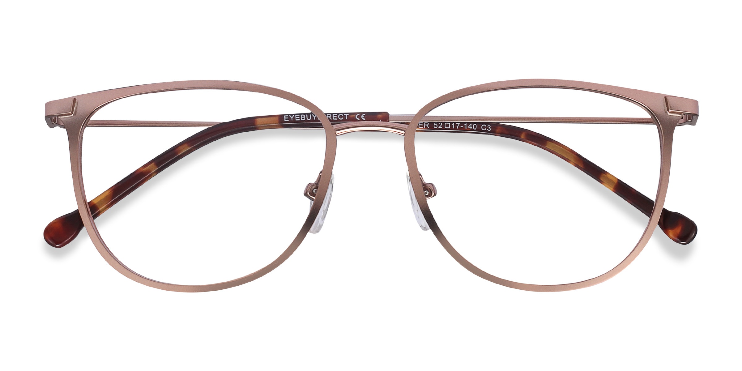 Shimmer Cat Eye Rose Gold Glasses for Women | Eyebuydirect Canada
