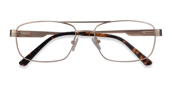 Stan Aviator Gold Glasses for Men | Eyebuydirect