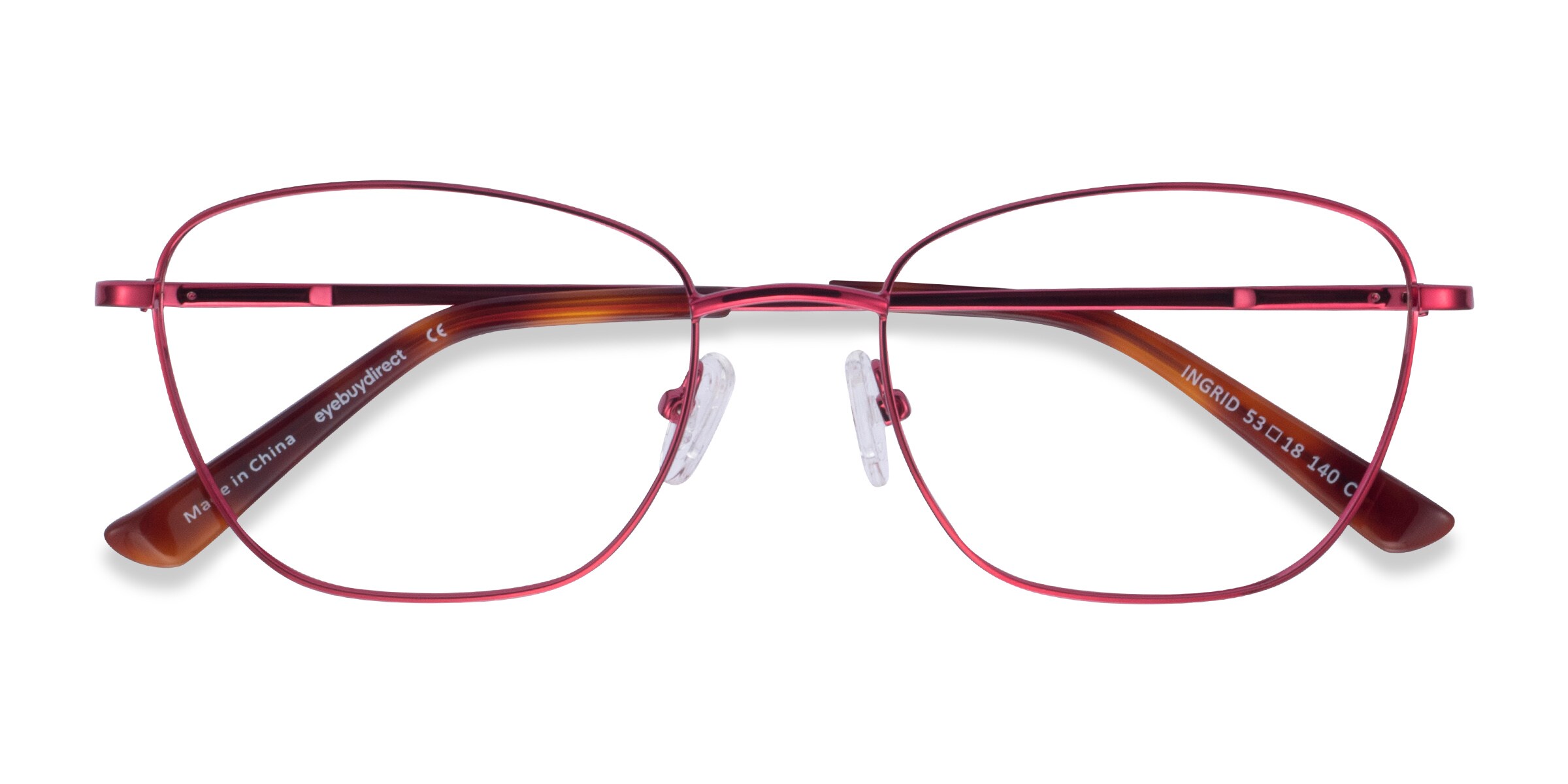 Ingrid Cat Eye Raspberry Glasses for Women | Eyebuydirect Canada