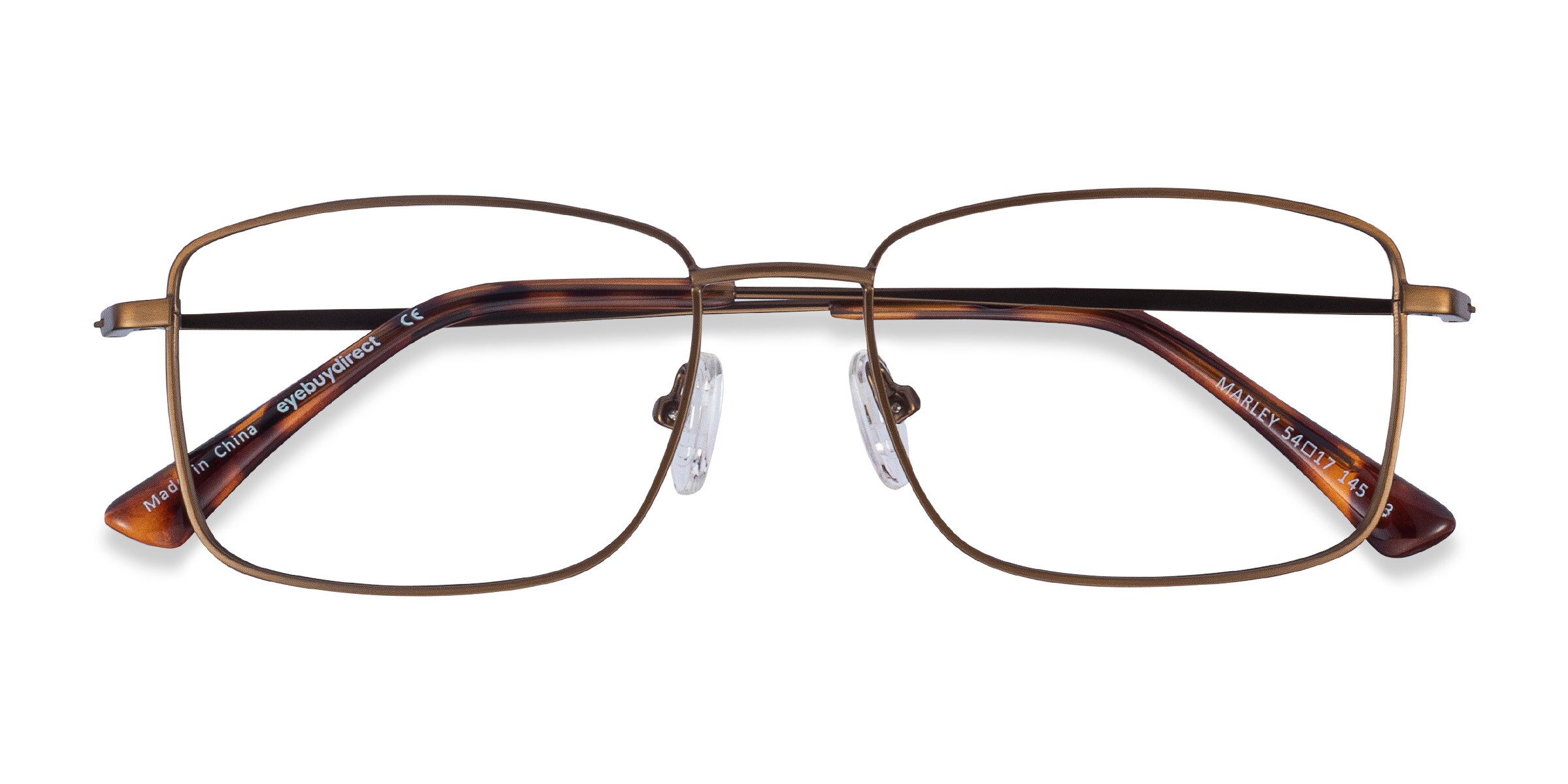 Marley Rectangle Bronze Full Rim Eyeglasses | Eyebuydirect