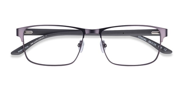 Special Rectangle Gunmetal Glasses for Men | Eyebuydirect