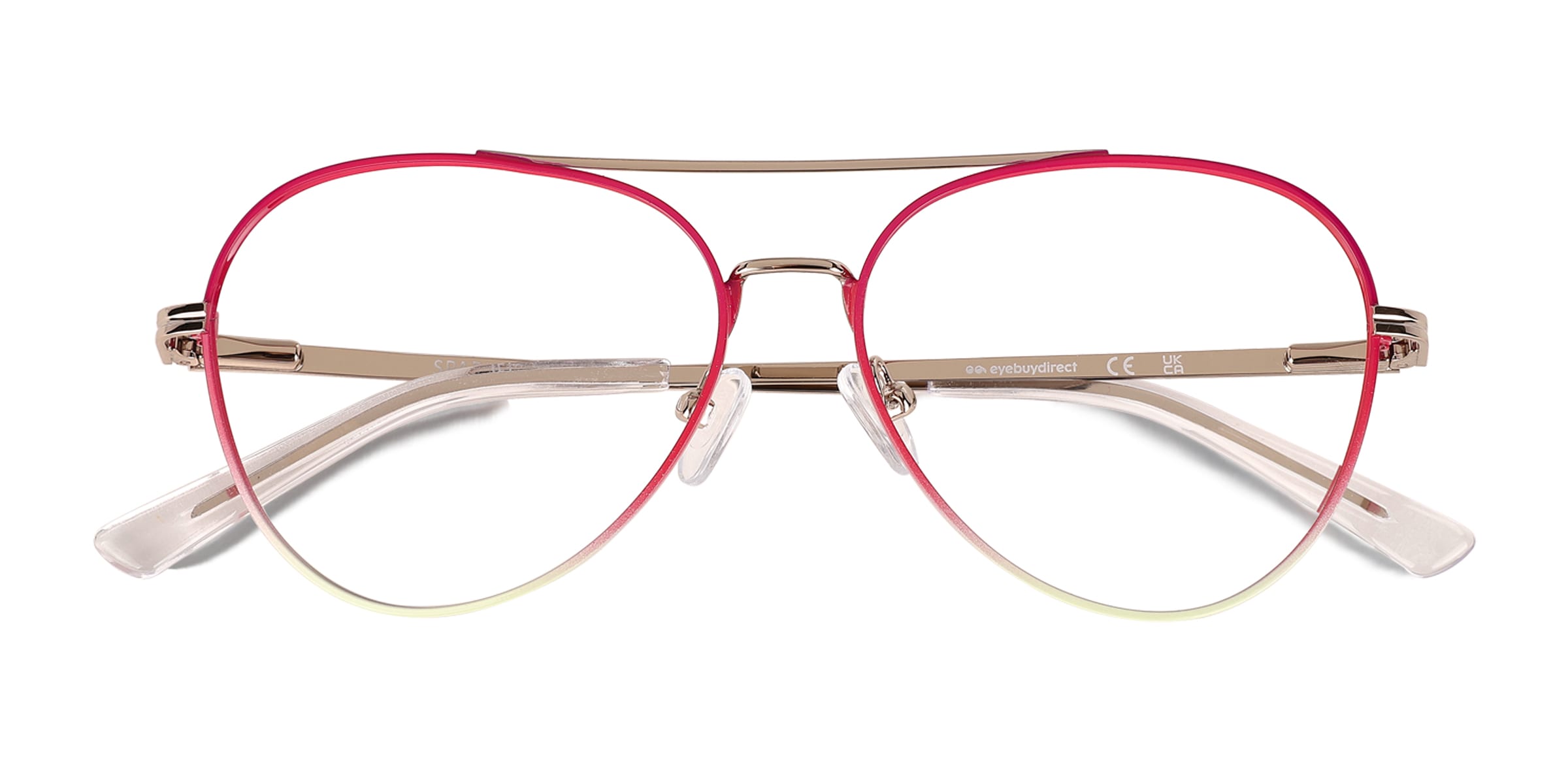 Sparkle - Aviateur Gradient Red Monture Lunettes de vue | Eyebuydirect ...