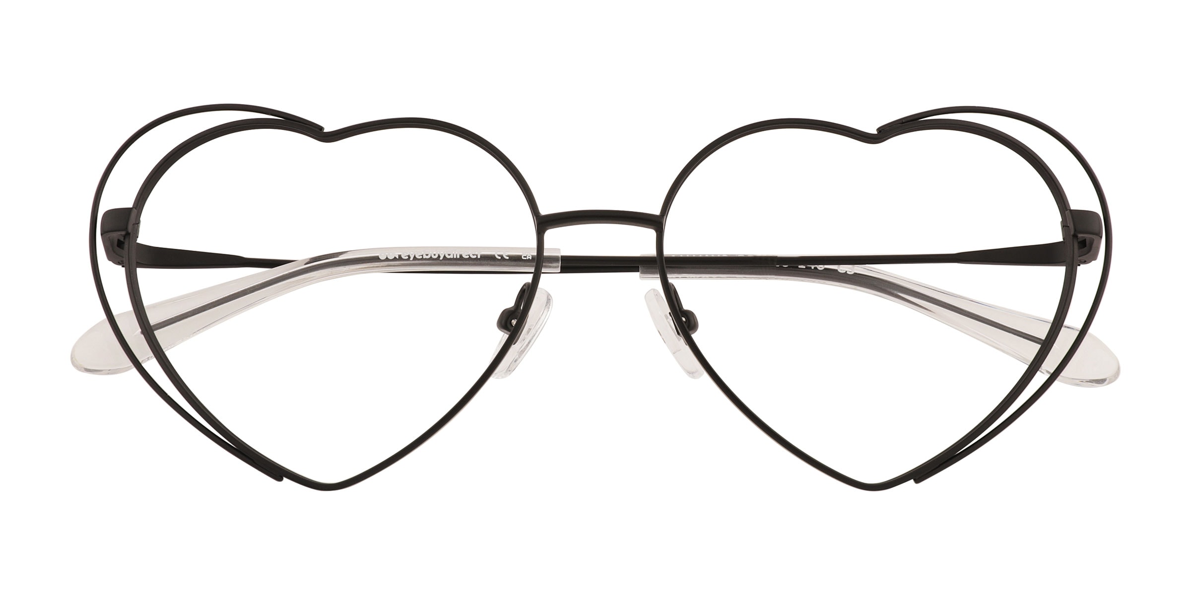 Always - Cœur Noir Monture Lunettes de vue Pour Femmes | Eyebuydirect ...