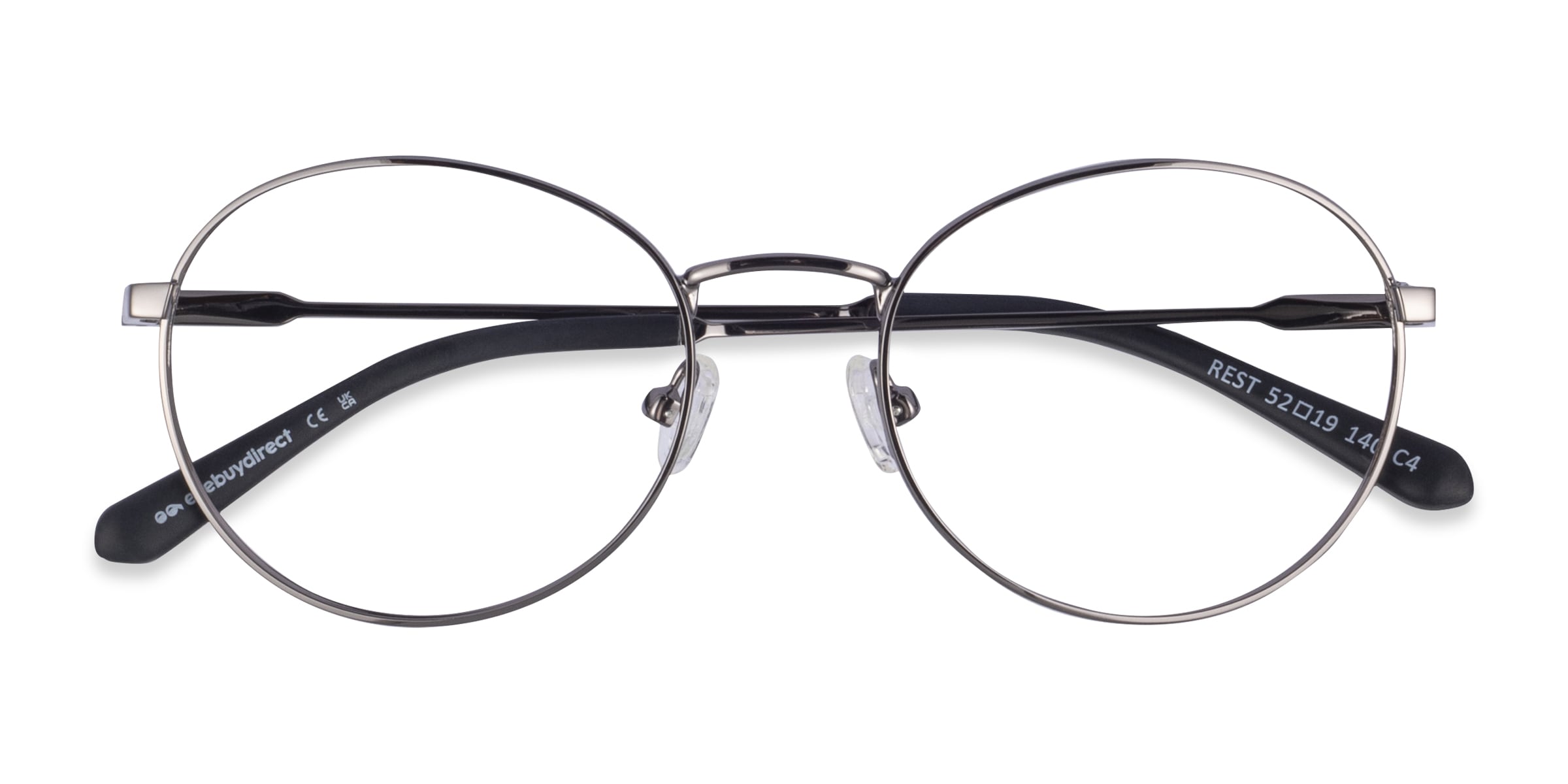 Rest Round Gunmetal Full Rim Eyeglasses | Eyebuydirect