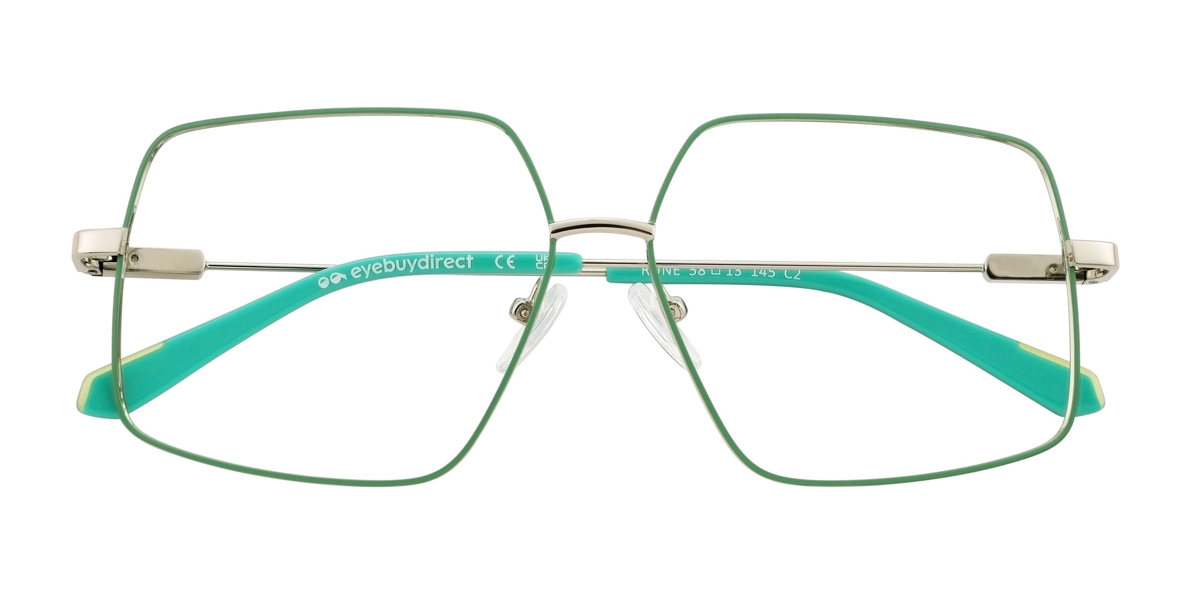 Rune Geometric Green Full Rim Eyeglasses | Eyebuydirect Canada