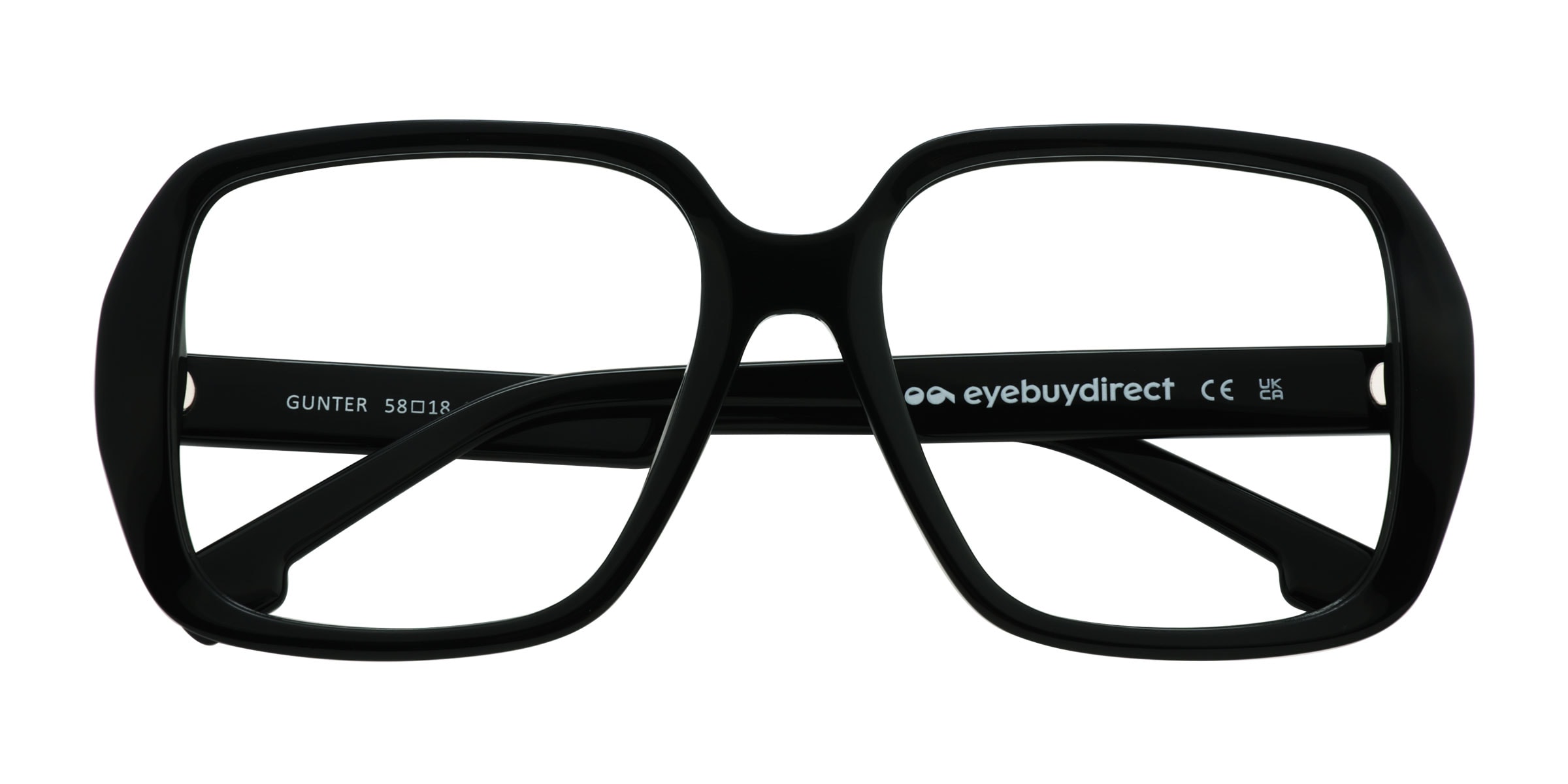 Gunter Square Black Glasses for Men | Eyebuydirect Canada