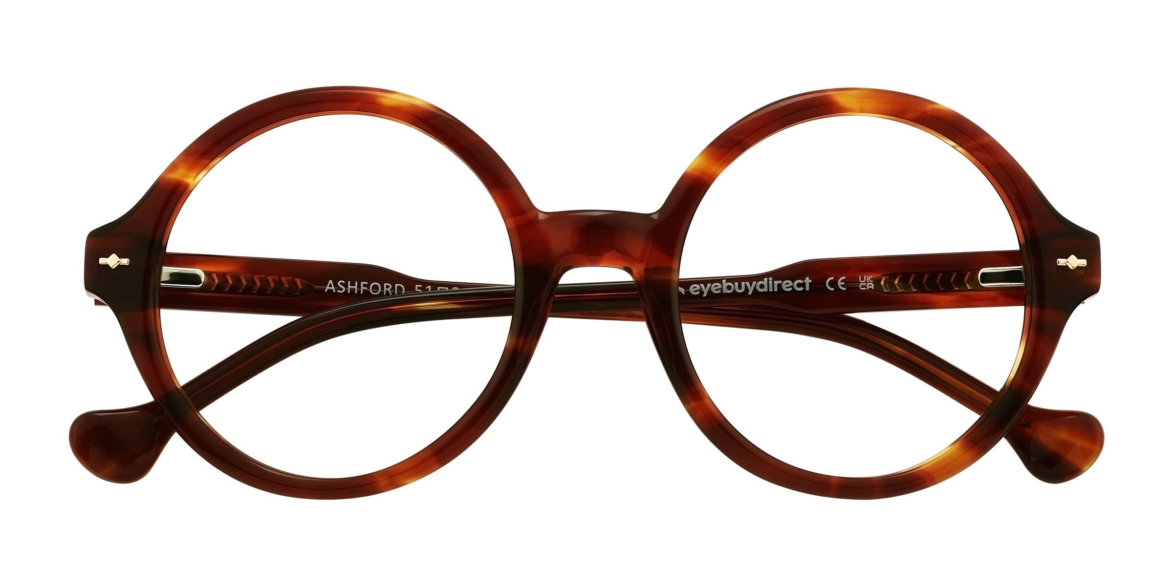 Ashford Round Tortoise Full Rim Eyeglasses | Eyebuydirect Canada