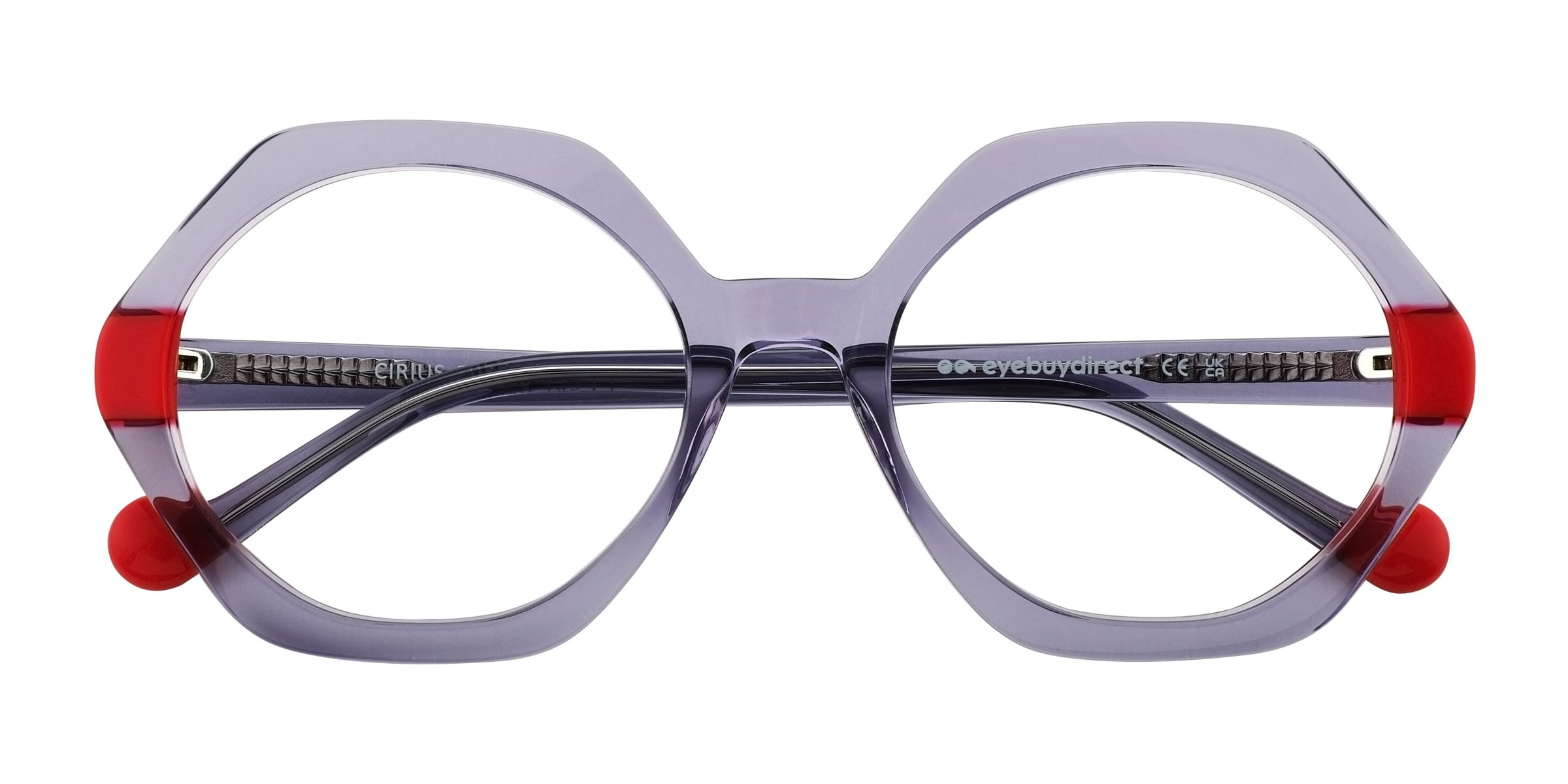Cirius Geometric Purple Glasses for Women | Eyebuydirect