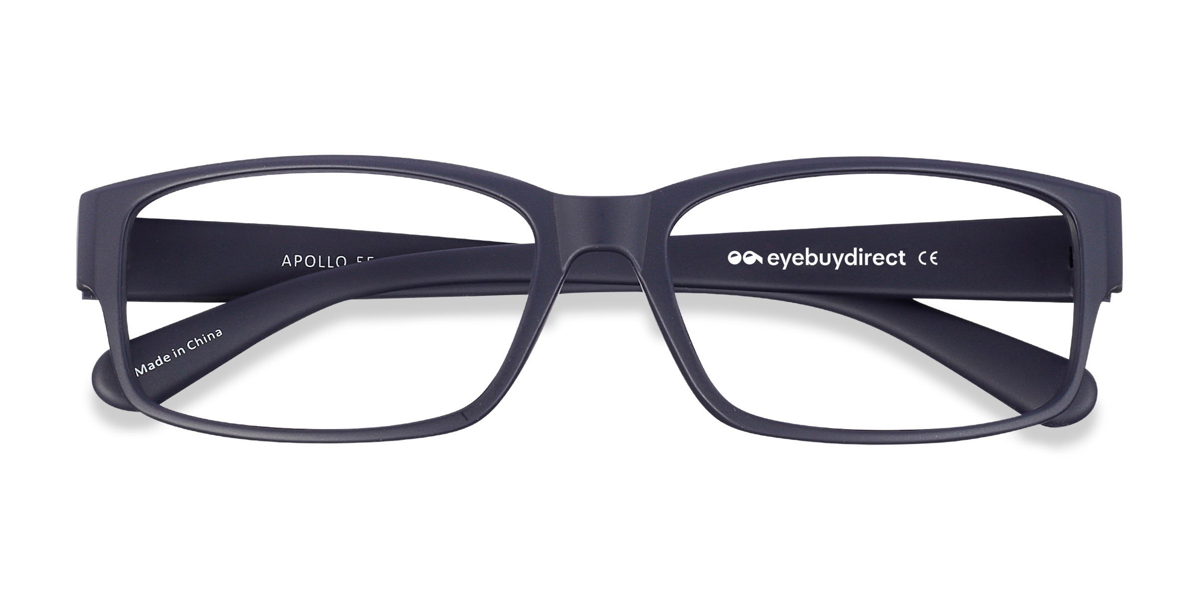 Apollo Rectangle Matte Navy Glasses for Men | Eyebuydirect Canada