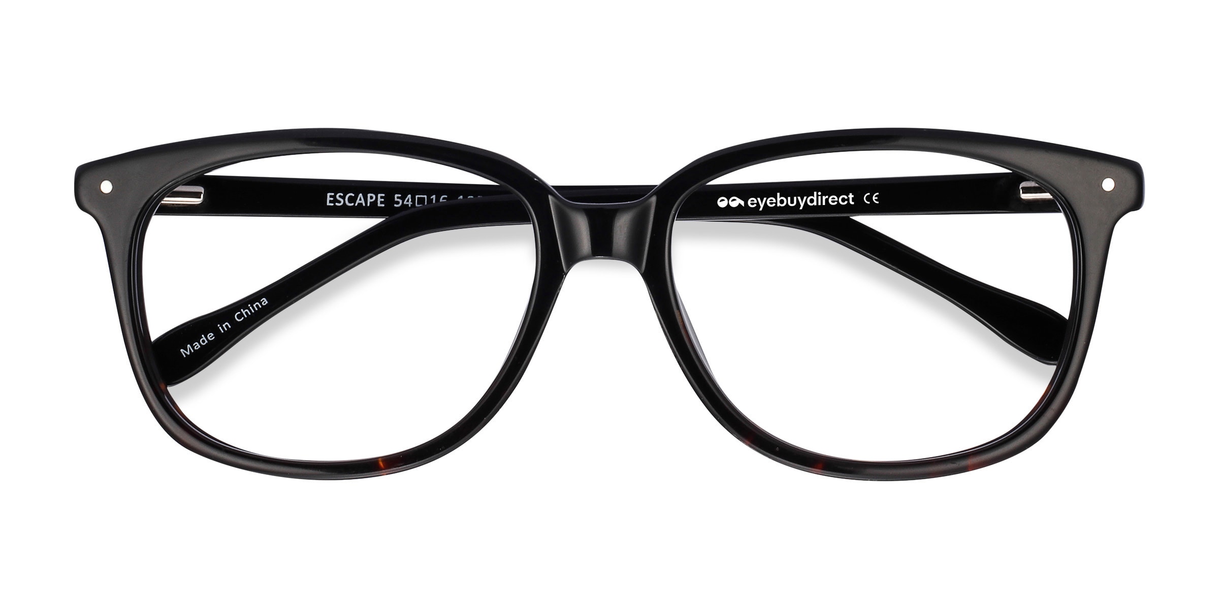 Escape Rectangle Tortoise Full Rim Eyeglasses | Eyebuydirect Canada