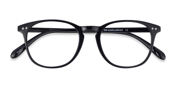 Record Round Black Full Rim Eyeglasses | Eyebuydirect
