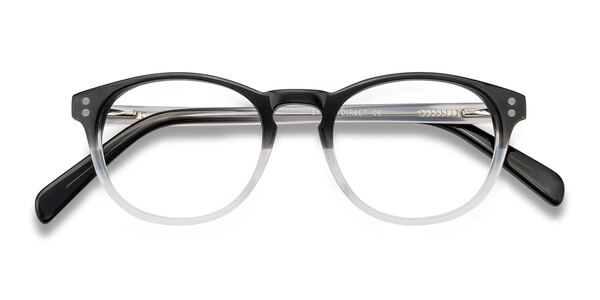 Split Round Clear Black Full Rim Eyeglasses | Eyebuydirect