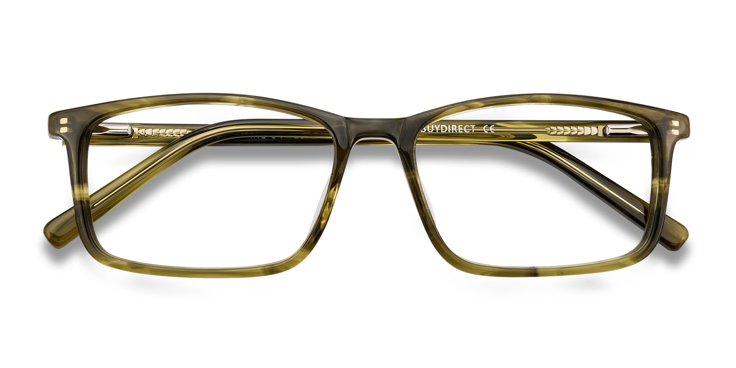 Crane Rectangle Green Full Rim Eyeglasses | Eyebuydirect Canada