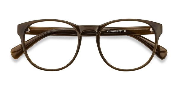 Heartbeat Square Dark Brown Full Rim Eyeglasses | Eyebuydirect