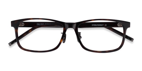 Calling Rectangle Tortoise Full Rim Eyeglasses Eyebuydirect Canada