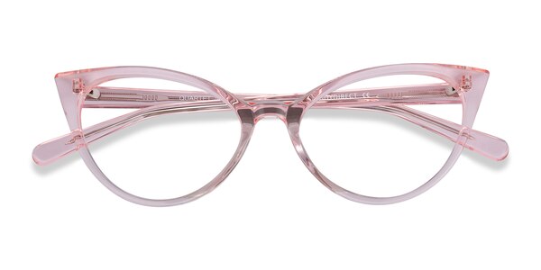 Quartet Cat Eye Clear Pink Glasses for Women | Eyebuydirect