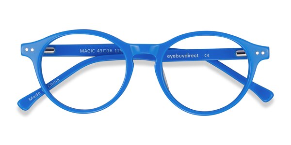 Magic Round Blue Full Rim Eyeglasses | Eyebuydirect