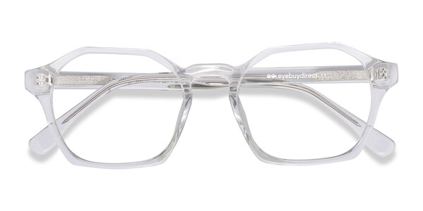 Orchid Geometric Clear Full Rim Eyeglasses | Eyebuydirect