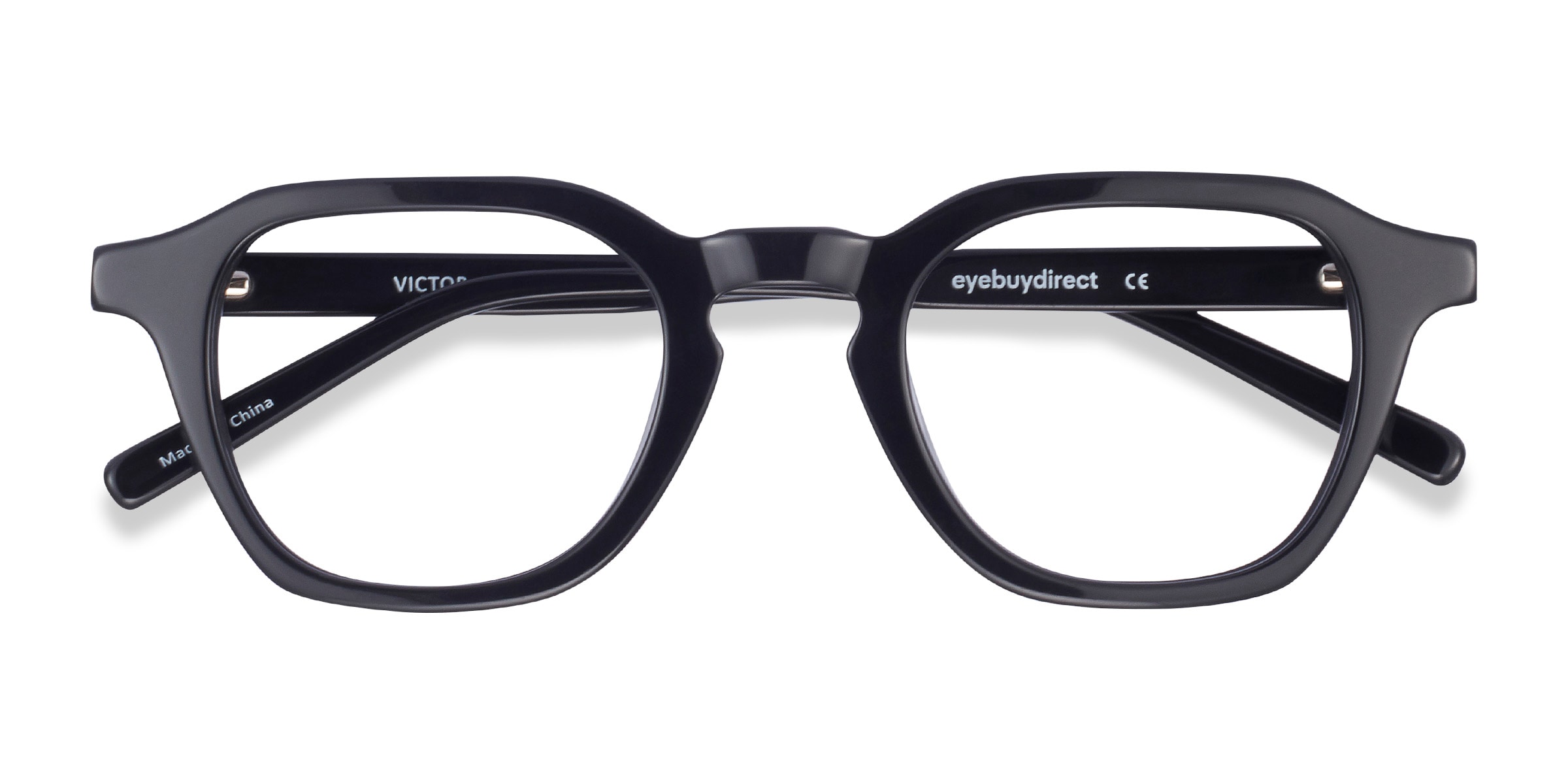 Victor Geometric Black Full Rim Eyeglasses | Eyebuydirect Canada