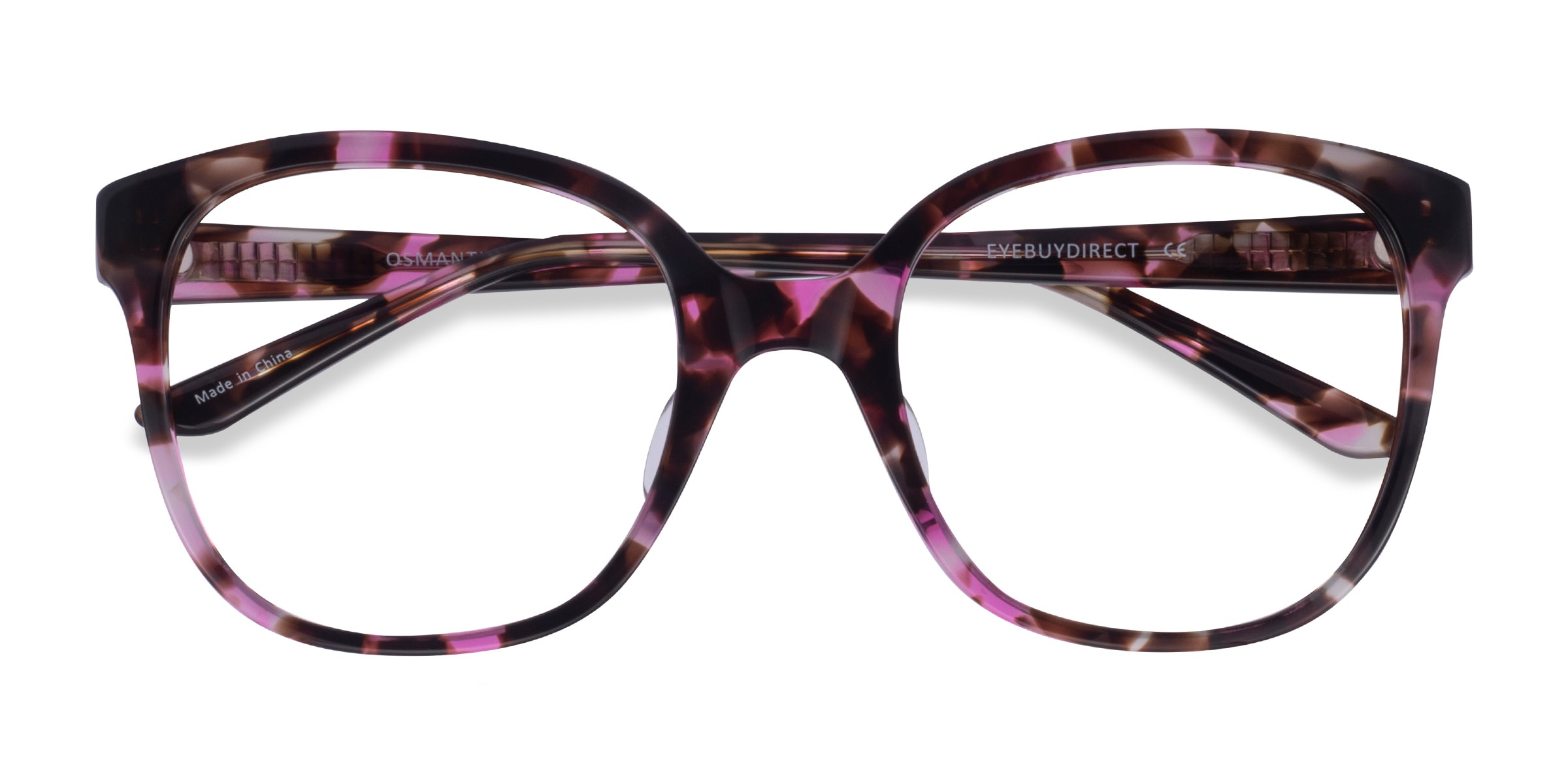 Osmanthus Square Pink Tortoise Glasses for Women | Eyebuydirect Canada