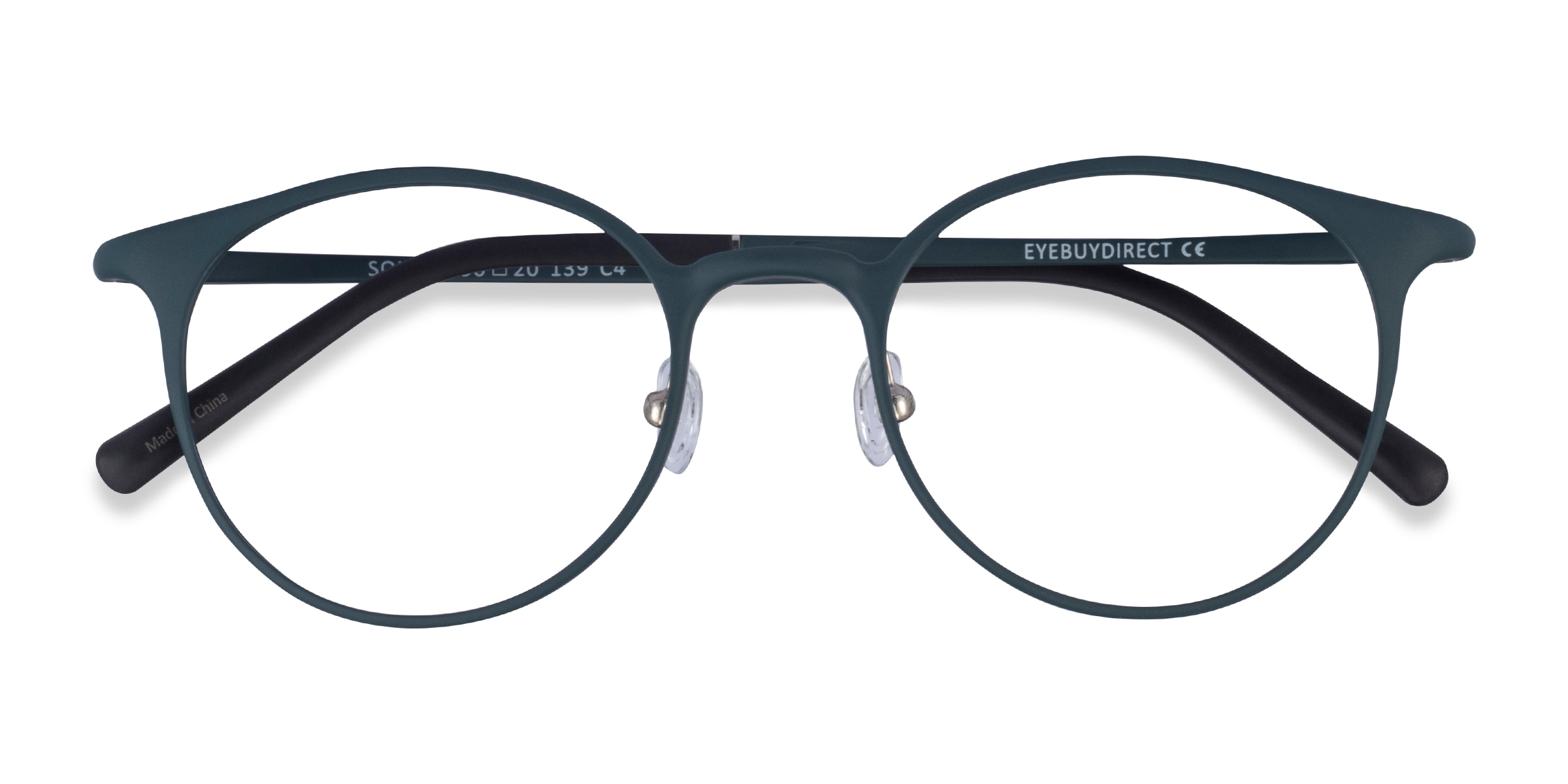 Solace Round Matte Green Glasses for Women | Eyebuydirect Canada