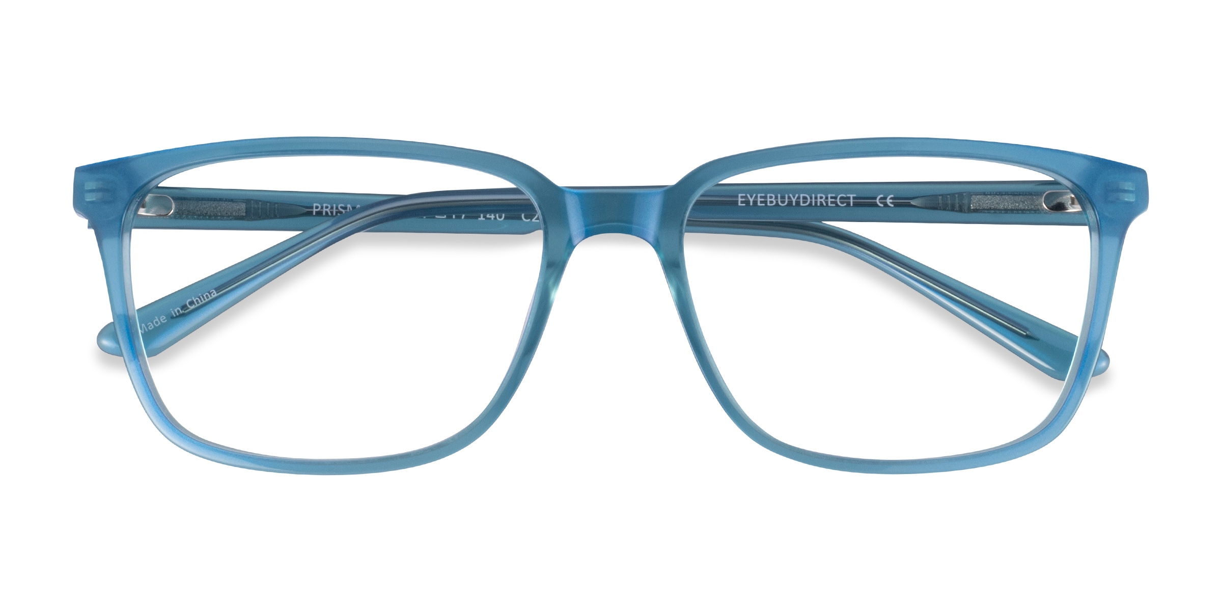 Prismatic Rectangle Iridescent Blue Glasses for Women | Eyebuydirect