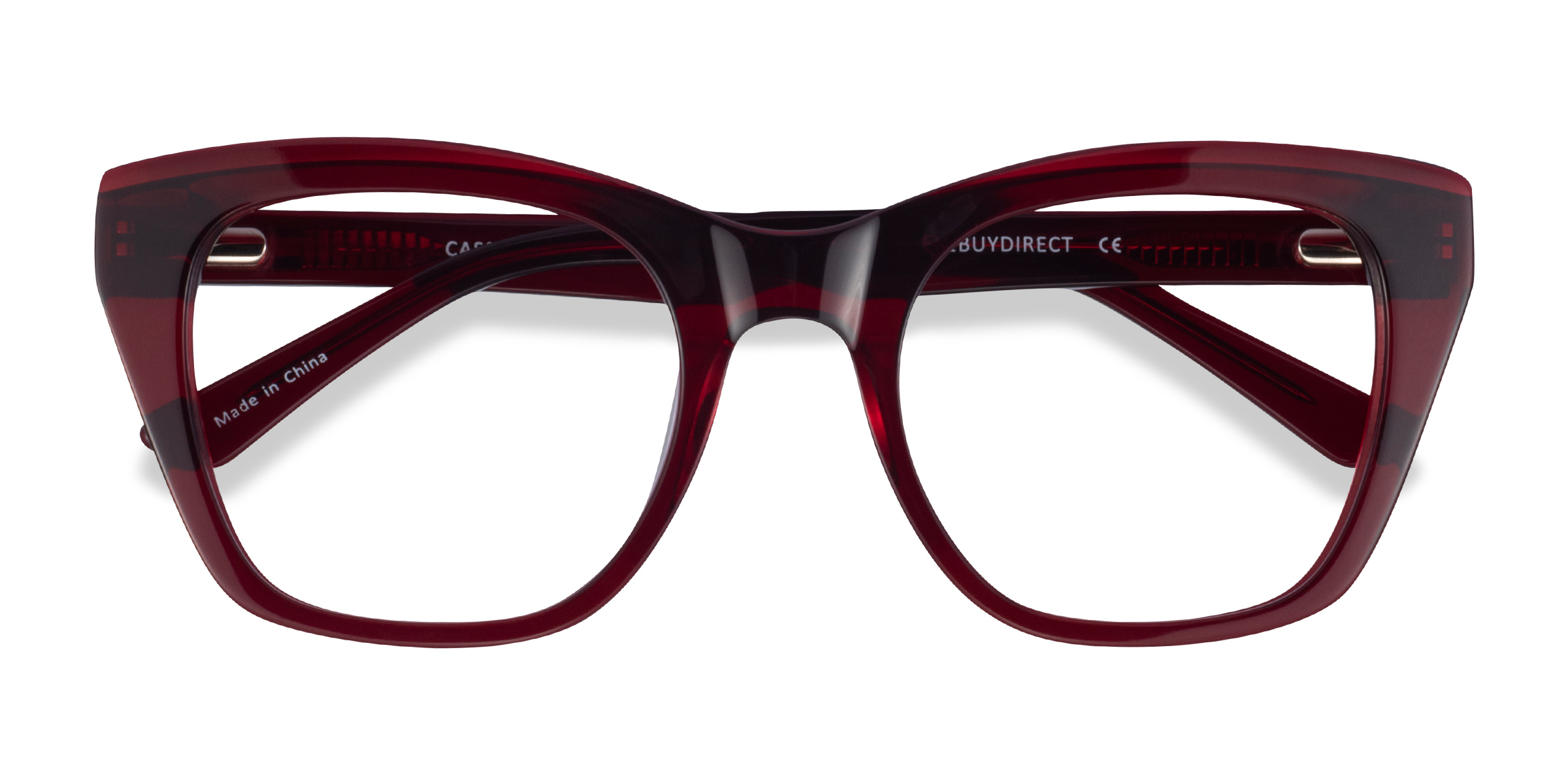Lunettes de vue rouge - Montures Vives et Stylées | EyeBuyDirect