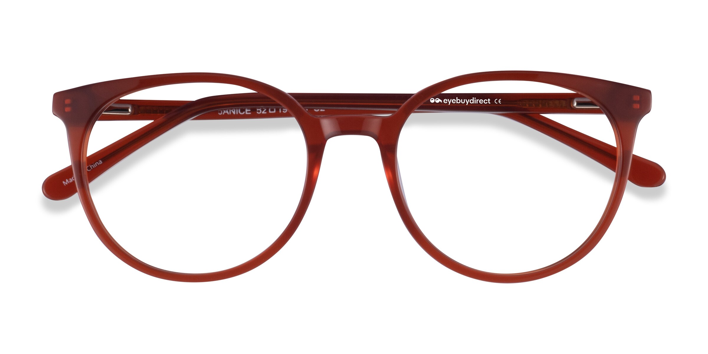 Janice - Rond Brun Monture Lunettes de vue Pour Femmes | Eyebuydirect ...