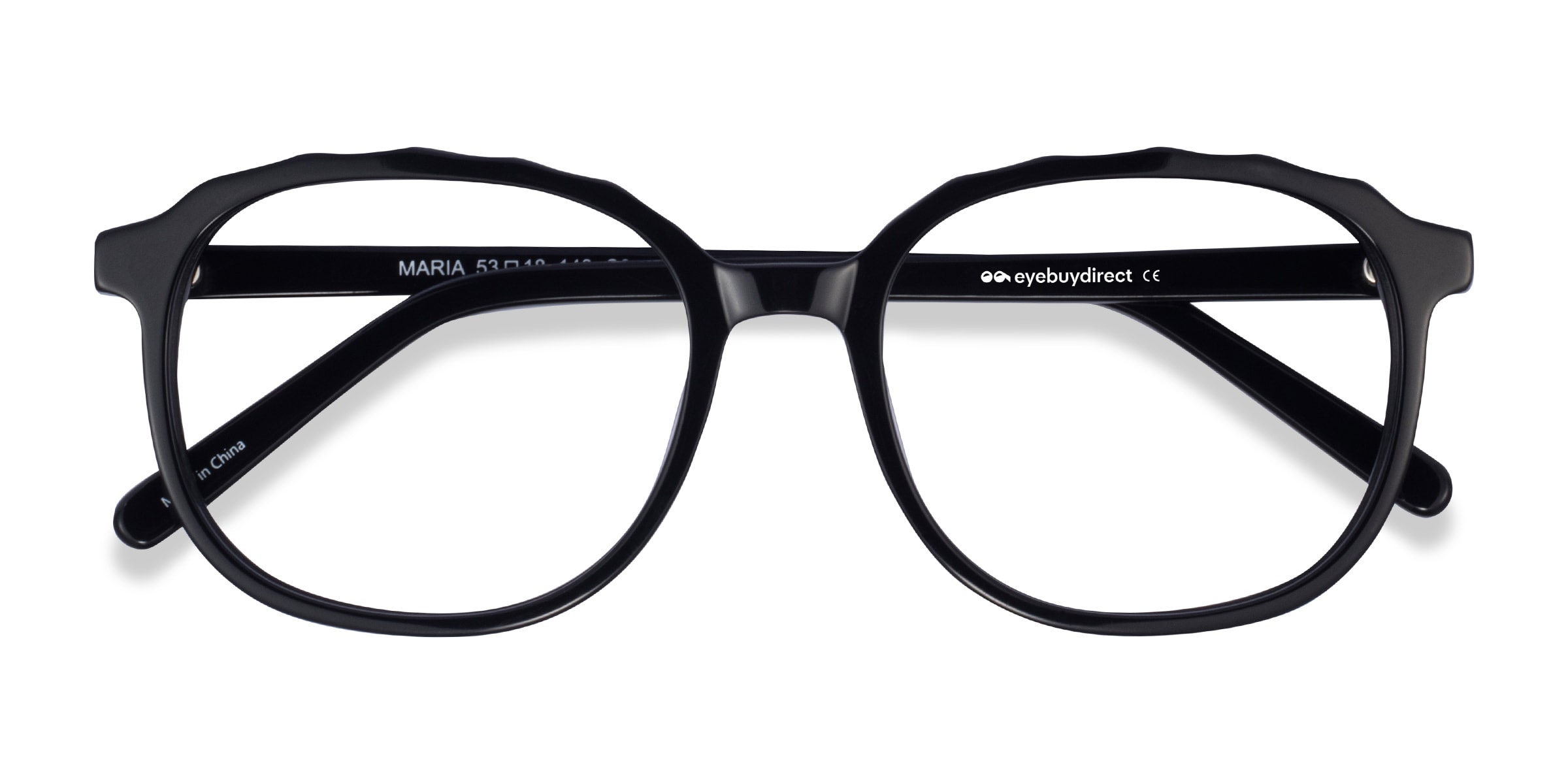 Maria Square Black Glasses for Women | Eyebuydirect