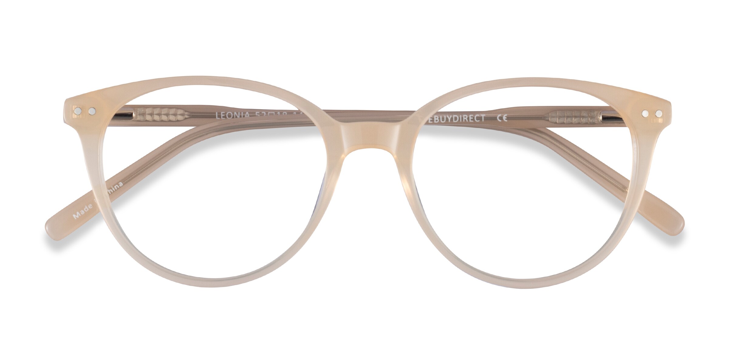 Leonia Round Light Yellow Full Rim Eyeglasses | Eyebuydirect