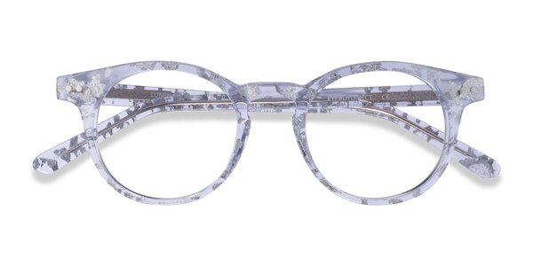 Luminary Round Clear Silver Glasses for Women | Eyebuydirect