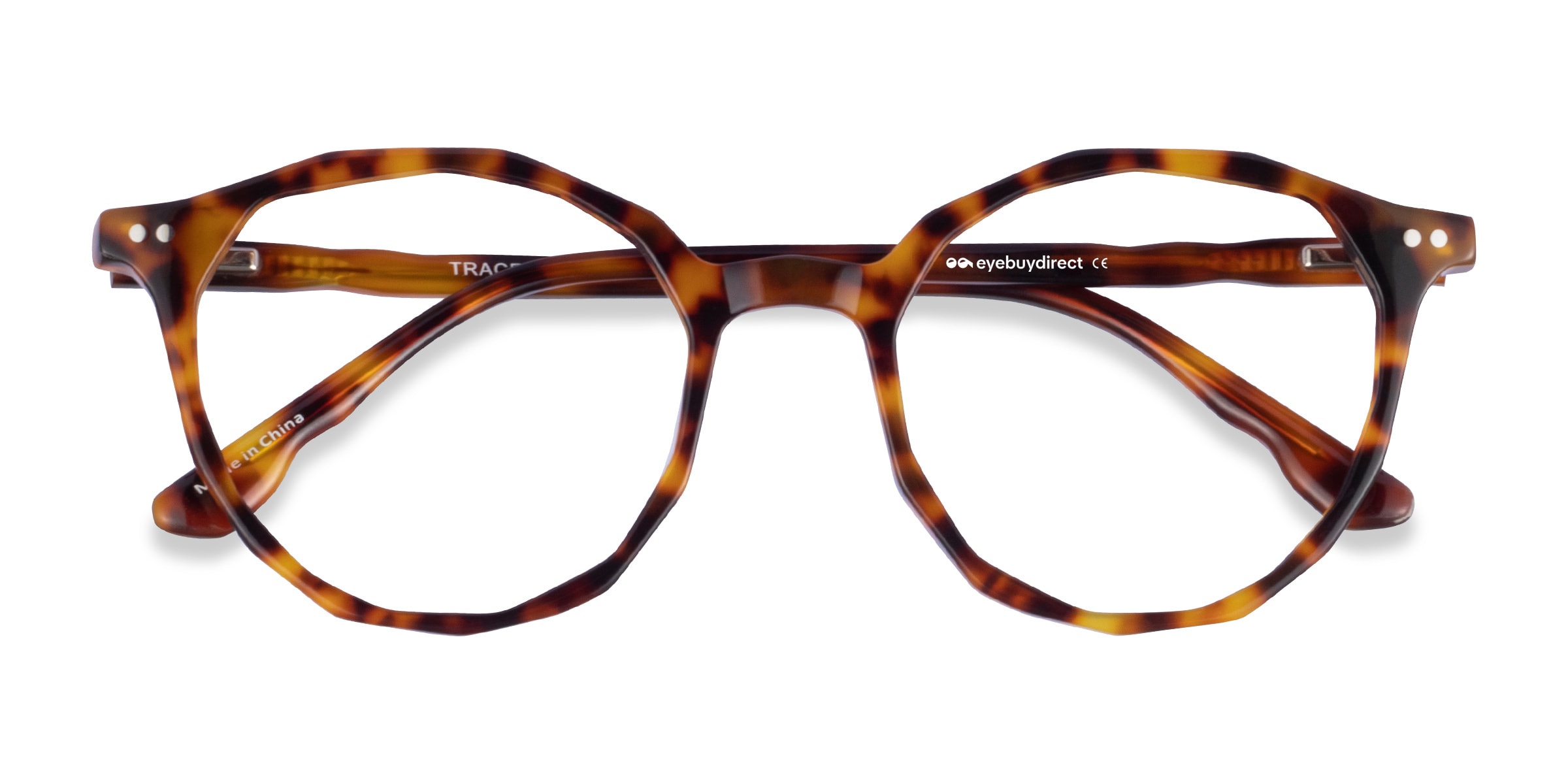 Trace Geometric Tortoise Full Rim Eyeglasses | Eyebuydirect Canada