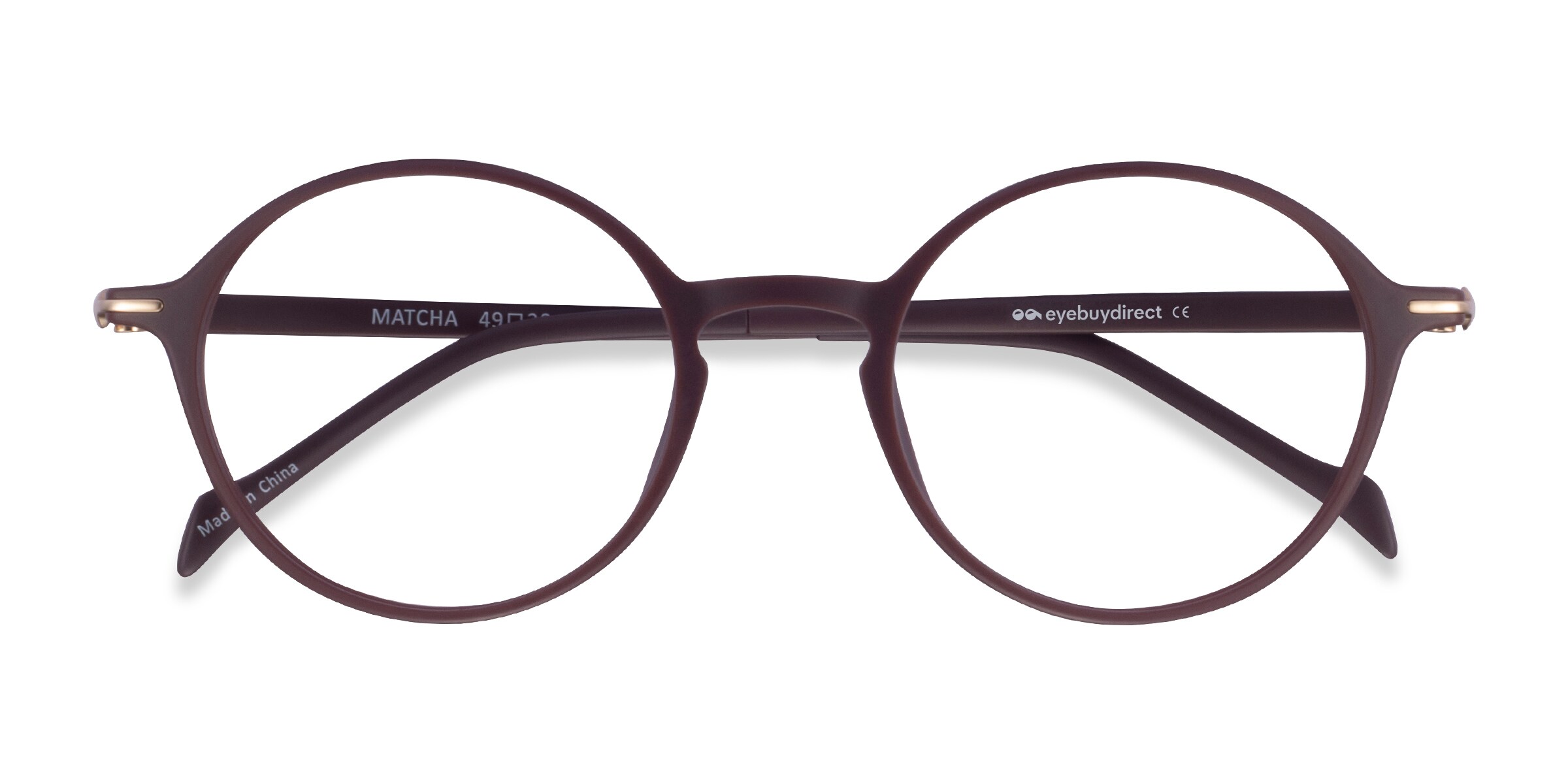 Matcha Round Dark Brown Full Rim Eyeglasses | Eyebuydirect