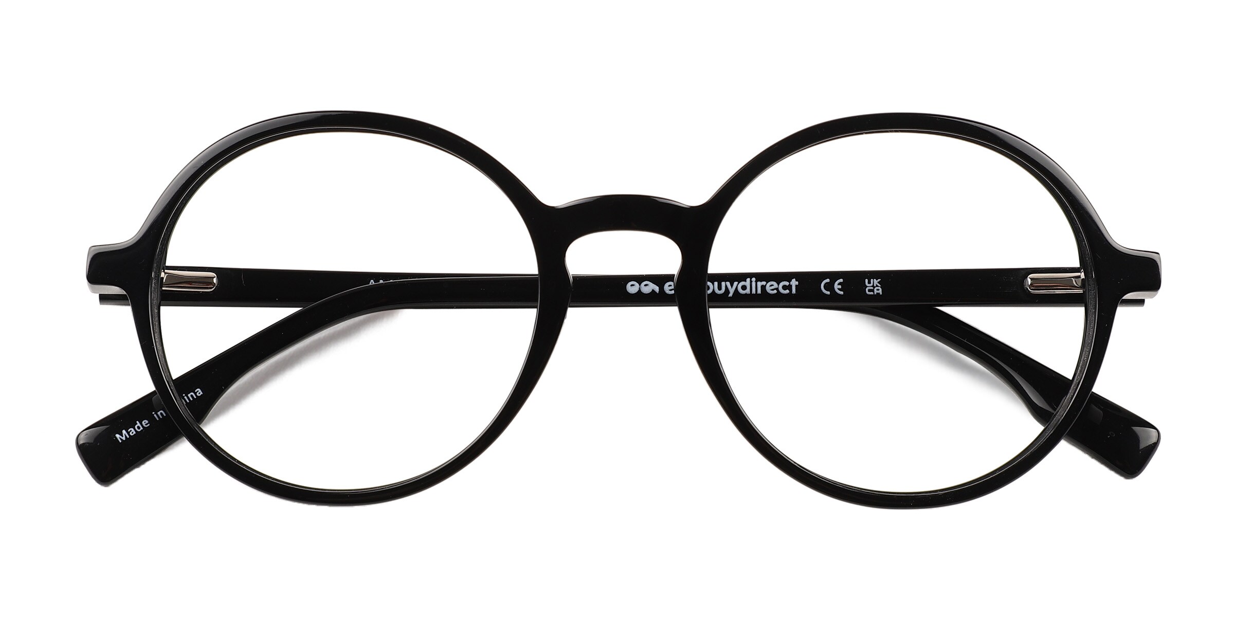 Amaranth Round Black Full Rim Eyeglasses | Eyebuydirect