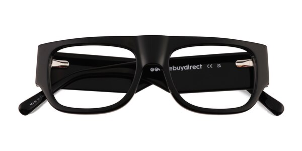 Vision - Aviateur Noir Monture Lunettes de vue Pour Hommes ...