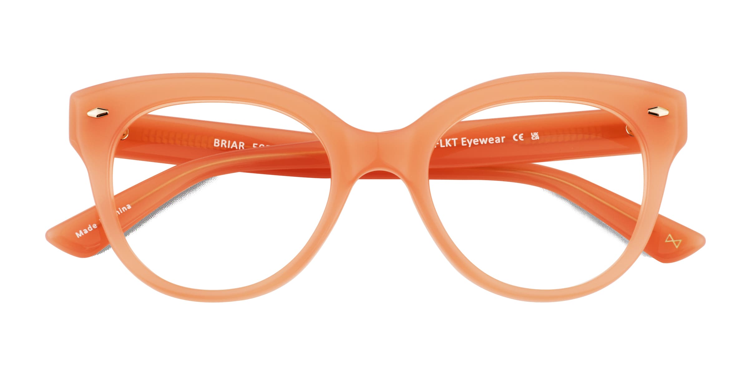 Briar Cat Eye Orange Glasses for Women | Eyebuydirect Canada