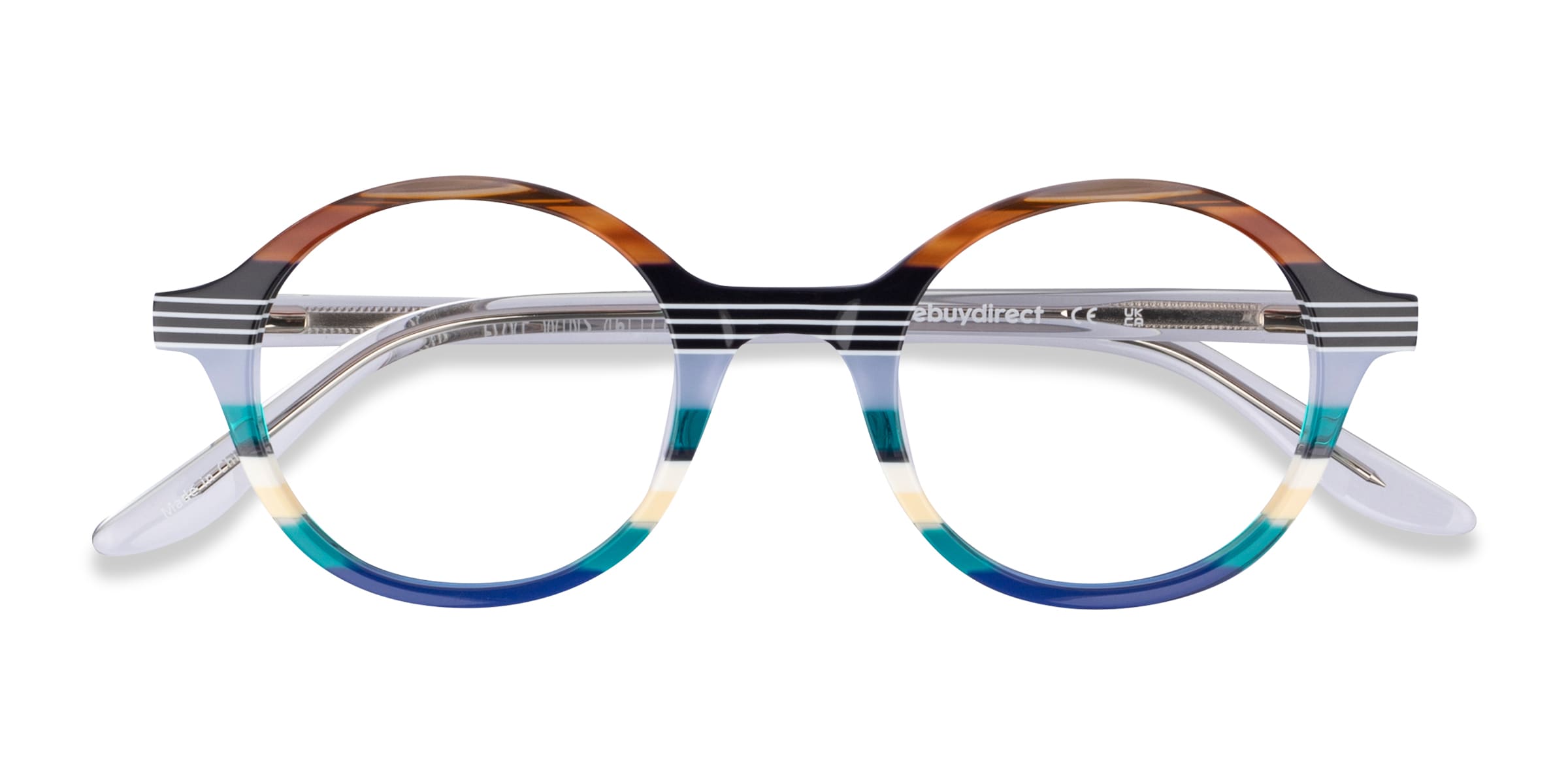 Love Wins Round Striped Multicolor Full Rim Eyeglasses | Eyebuydirect ...
