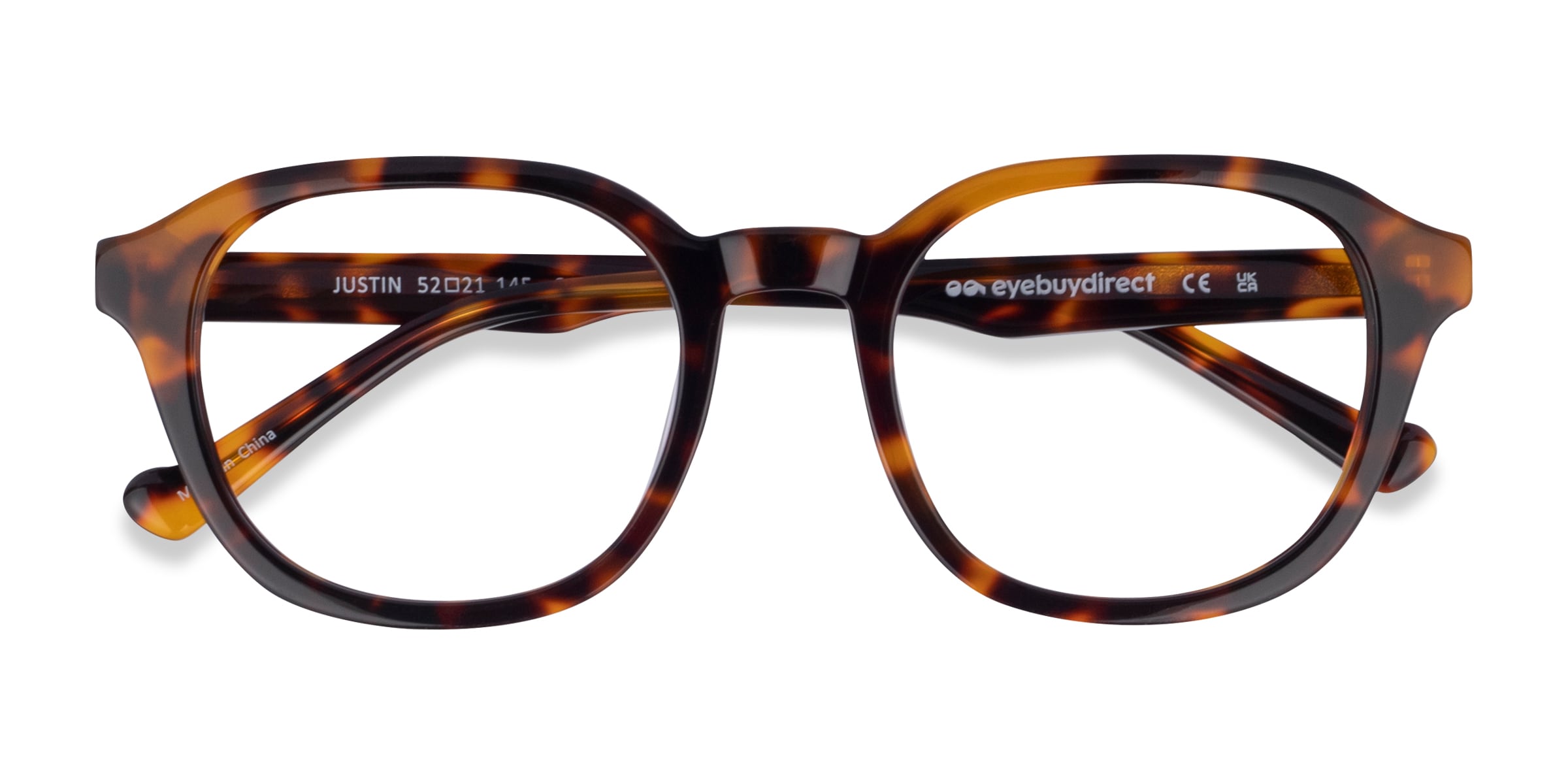 Justin Square Tortoise Glasses for Men | Eyebuydirect