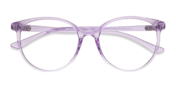 Moonglow Round Clear Purple Glasses for Women | Eyebuydirect Canada