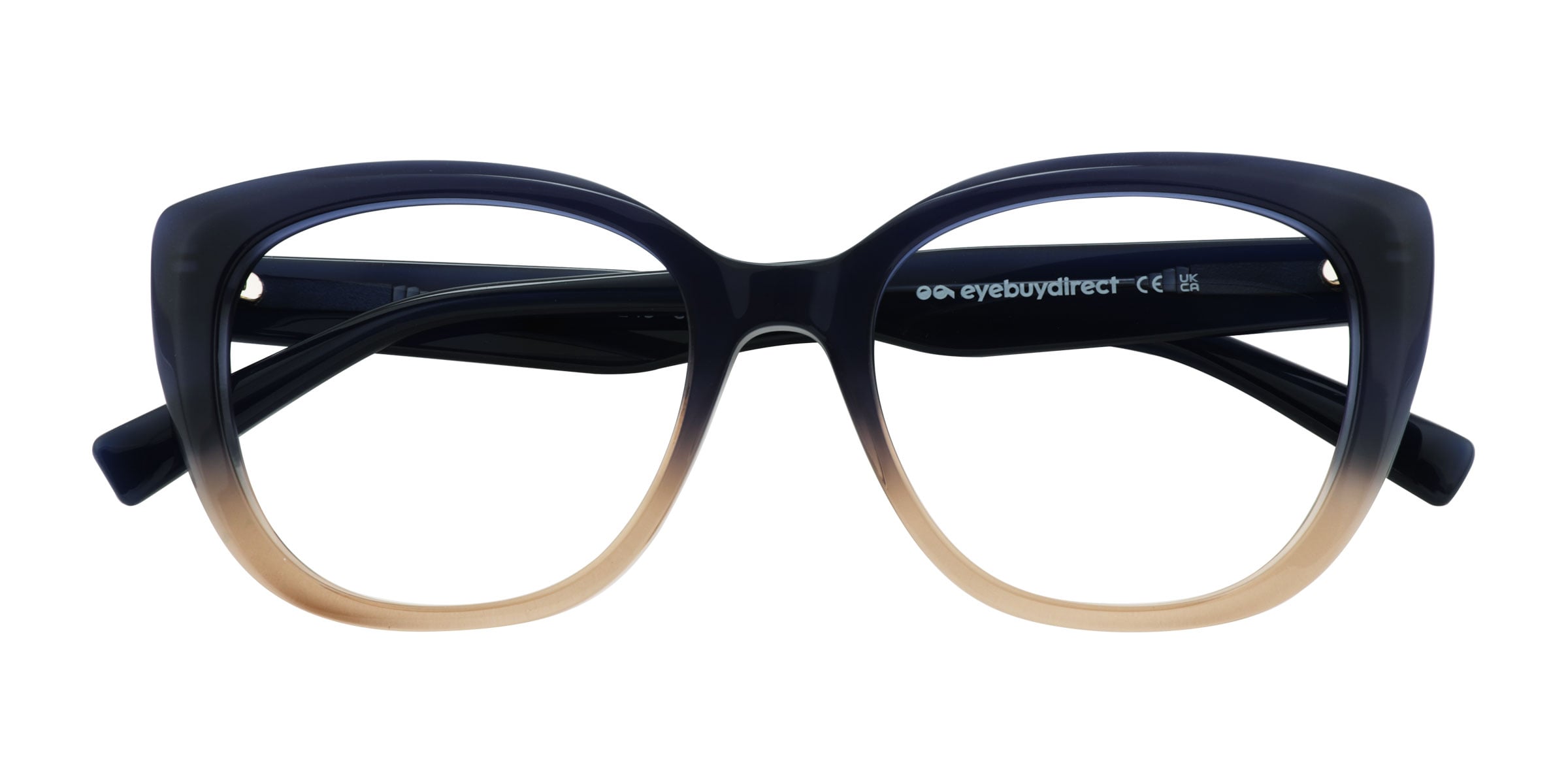 Billow Cat Eye Blue Brown Glasses for Women | Eyebuydirect Canada