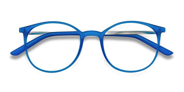 Tangent Round Blue Glasses for Women | Eyebuydirect Canada