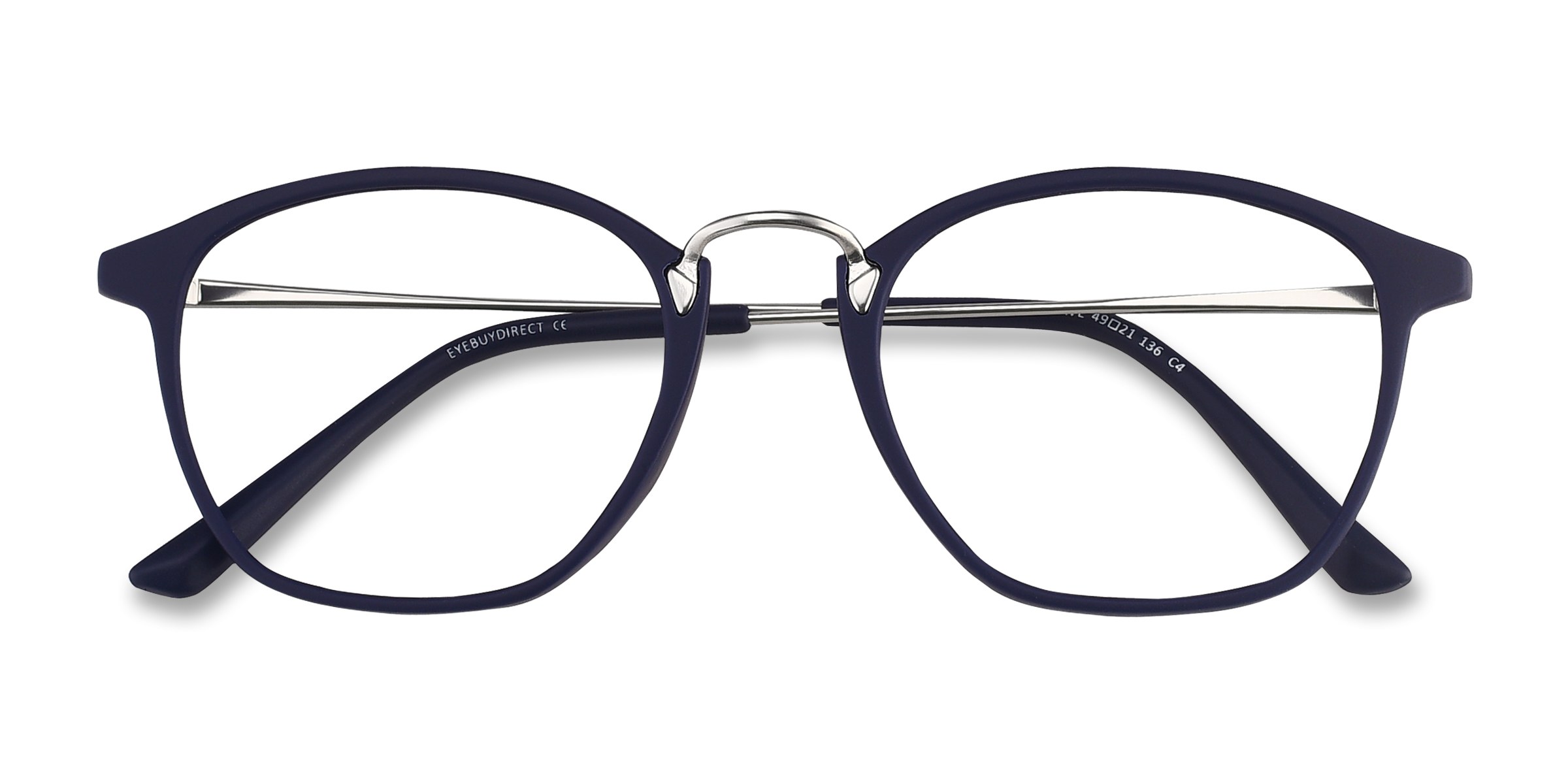 Crave Square Matte Navy Full Rim Eyeglasses | Eyebuydirect