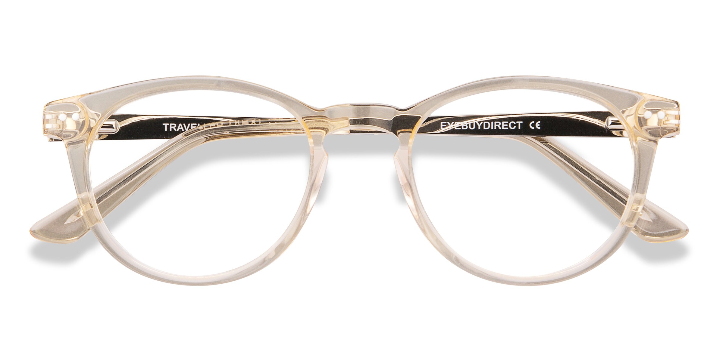 Traveller Round Clear Melon Glasses for Women | Eyebuydirect Canada