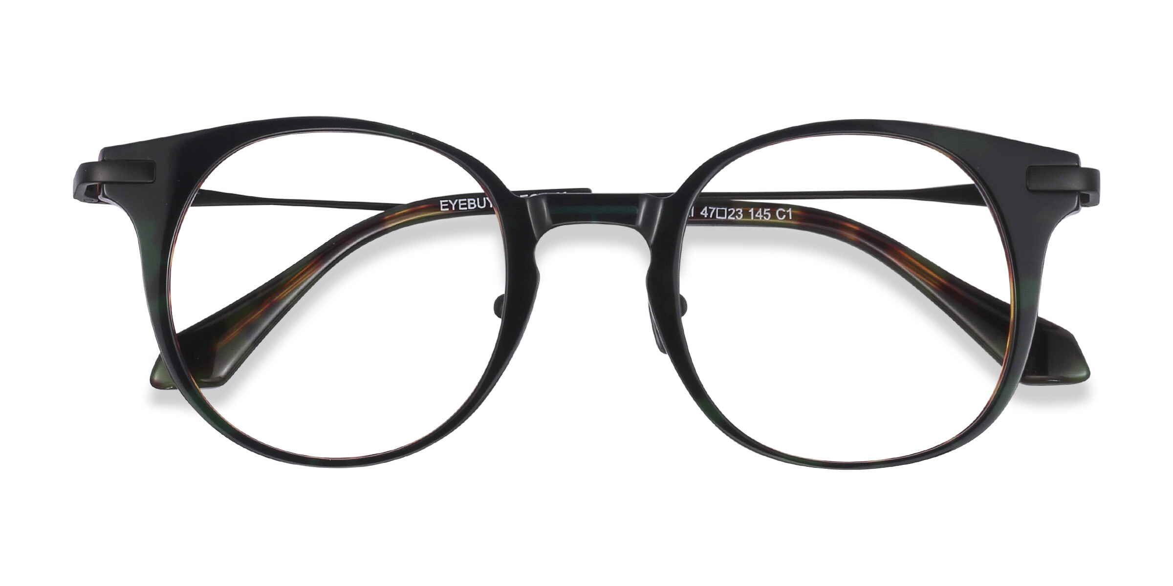 Lazzi Round Green Tortoise Full Rim Eyeglasses | Eyebuydirect Canada