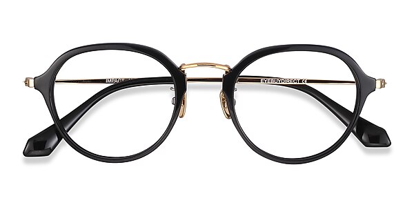 Impact Round Black Full Rim Eyeglasses Eyebuydirect