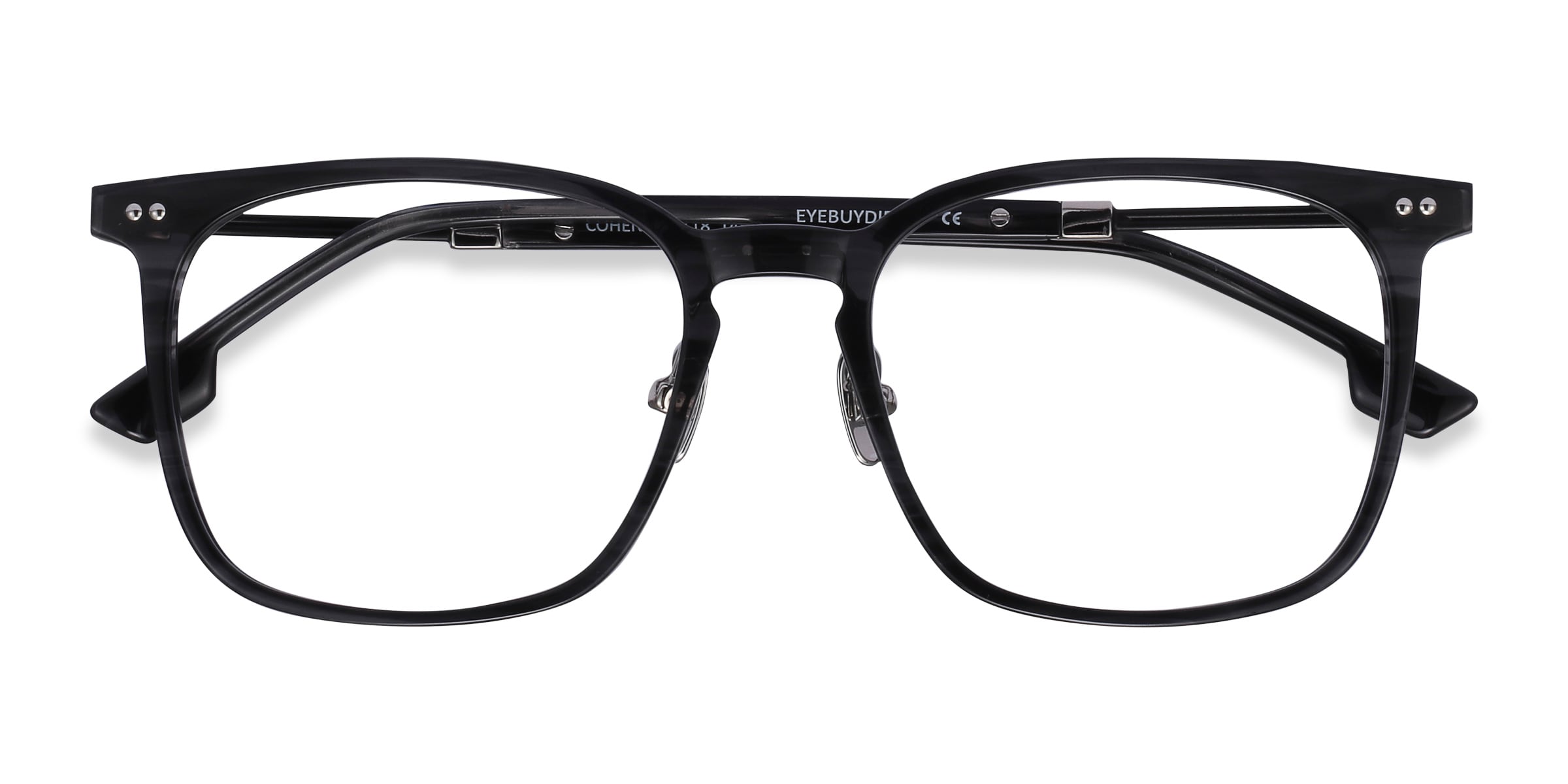 Cohen Square Gray Full Rim Eyeglasses | Eyebuydirect Canada