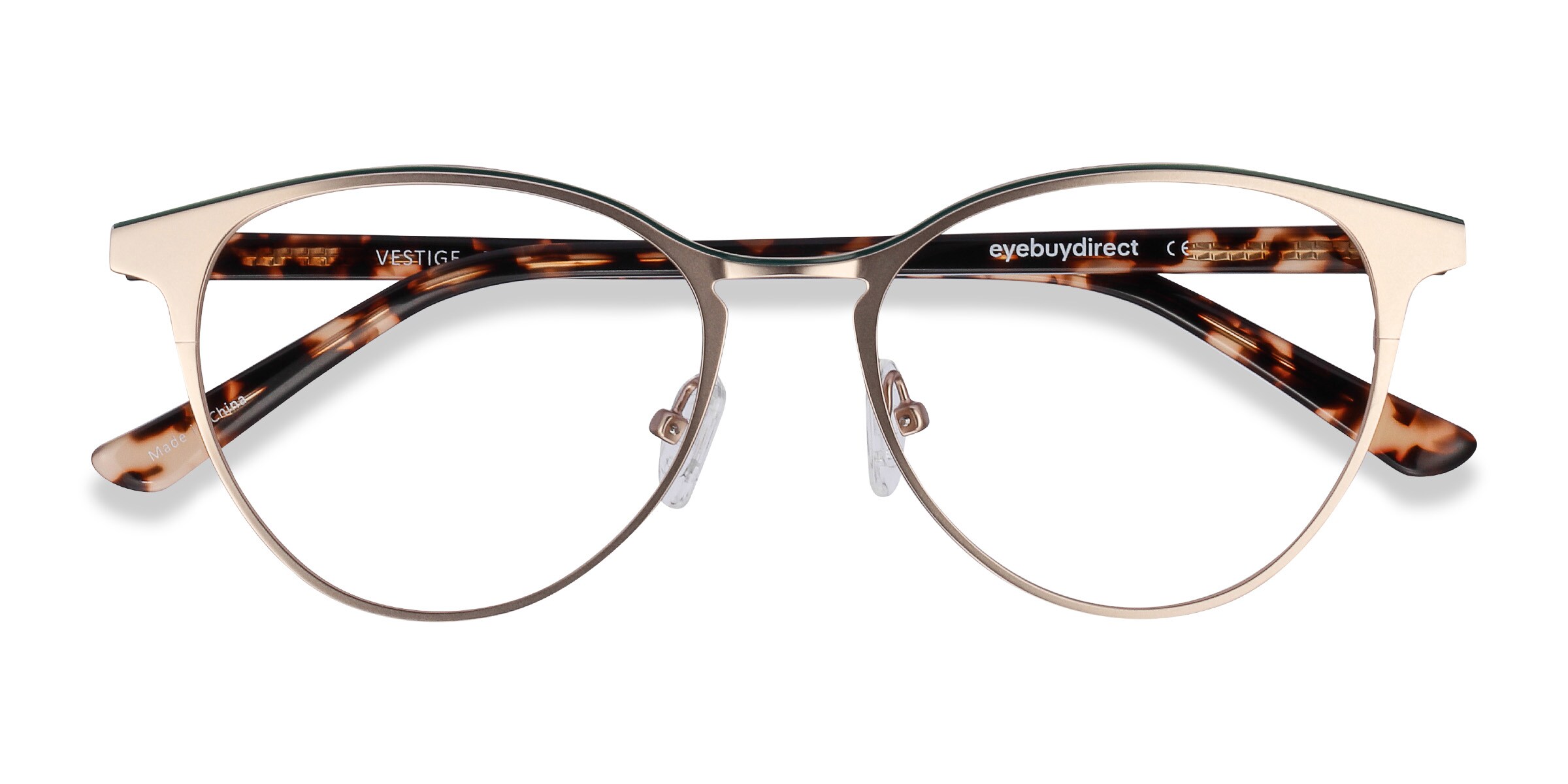 Vestige - Cat Eye Gold & Tortoise Monture Lunettes de vue Pour Femmes ...