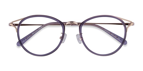 Dazzle - Rond Violet Monture Lunettes de vue Pour Femmes | Eyebuydirect ...