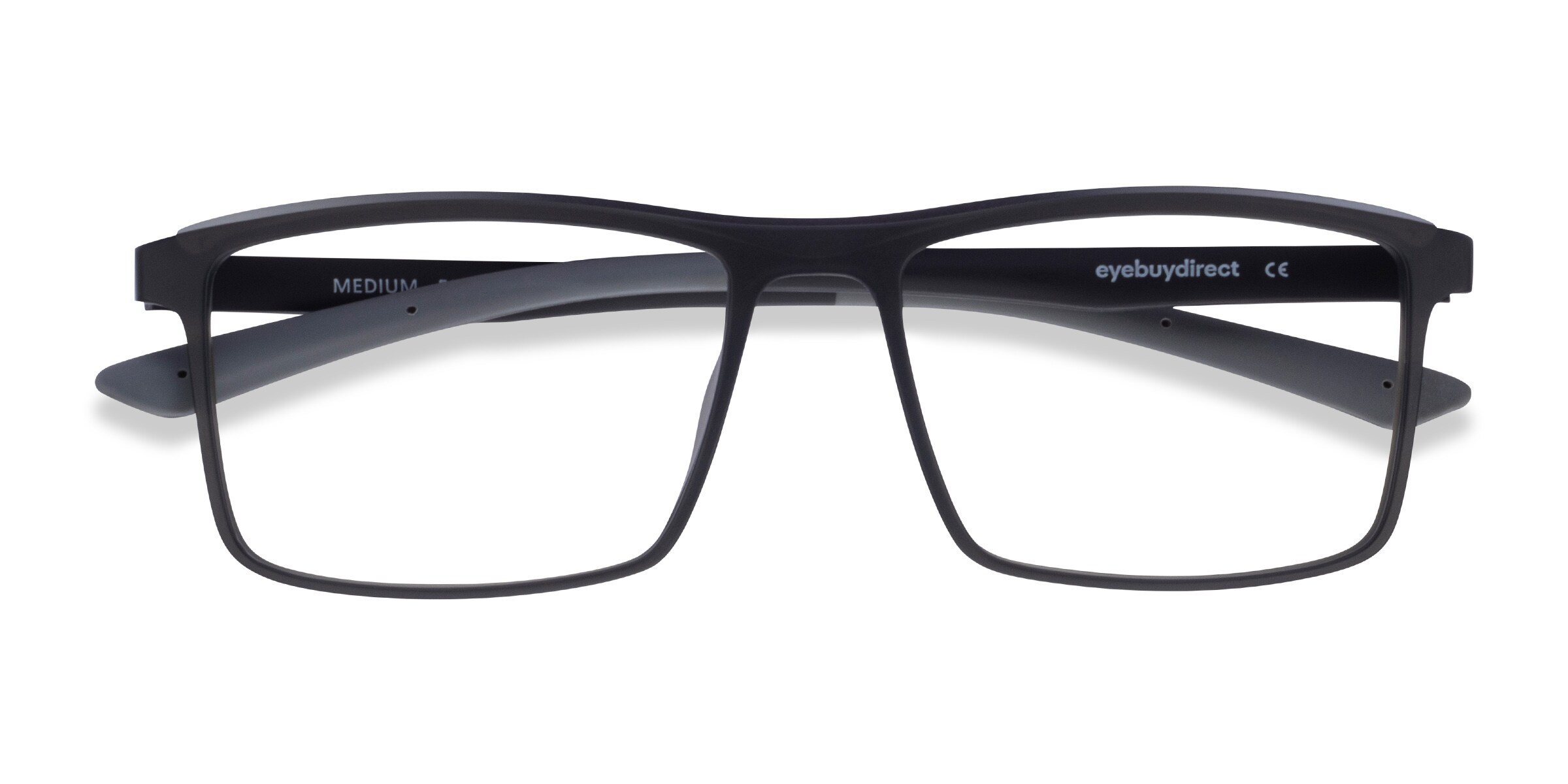 Medium Rectangle Gray Glasses for Men | Eyebuydirect