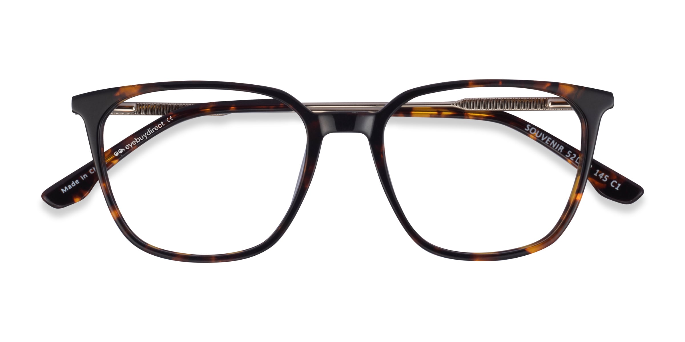 Souvenir Square Tortoise Full Rim Eyeglasses | Eyebuydirect Canada